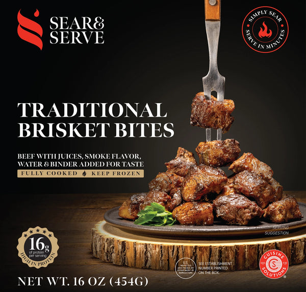Traditional Brisket Bites - Sear & Serve